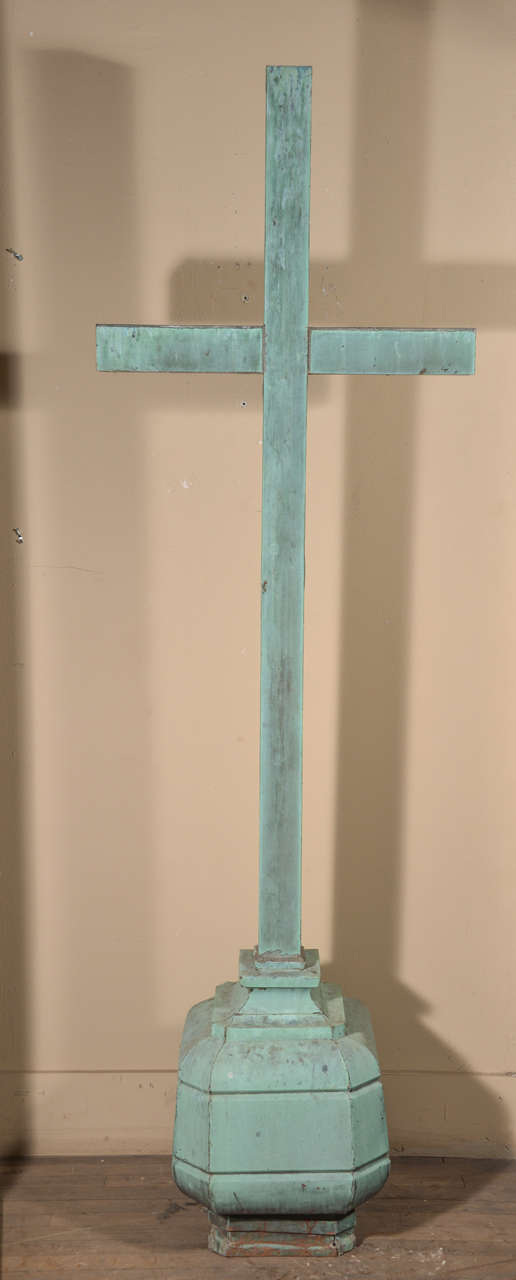 Large 19th c. Copper Cross at 1stDibs