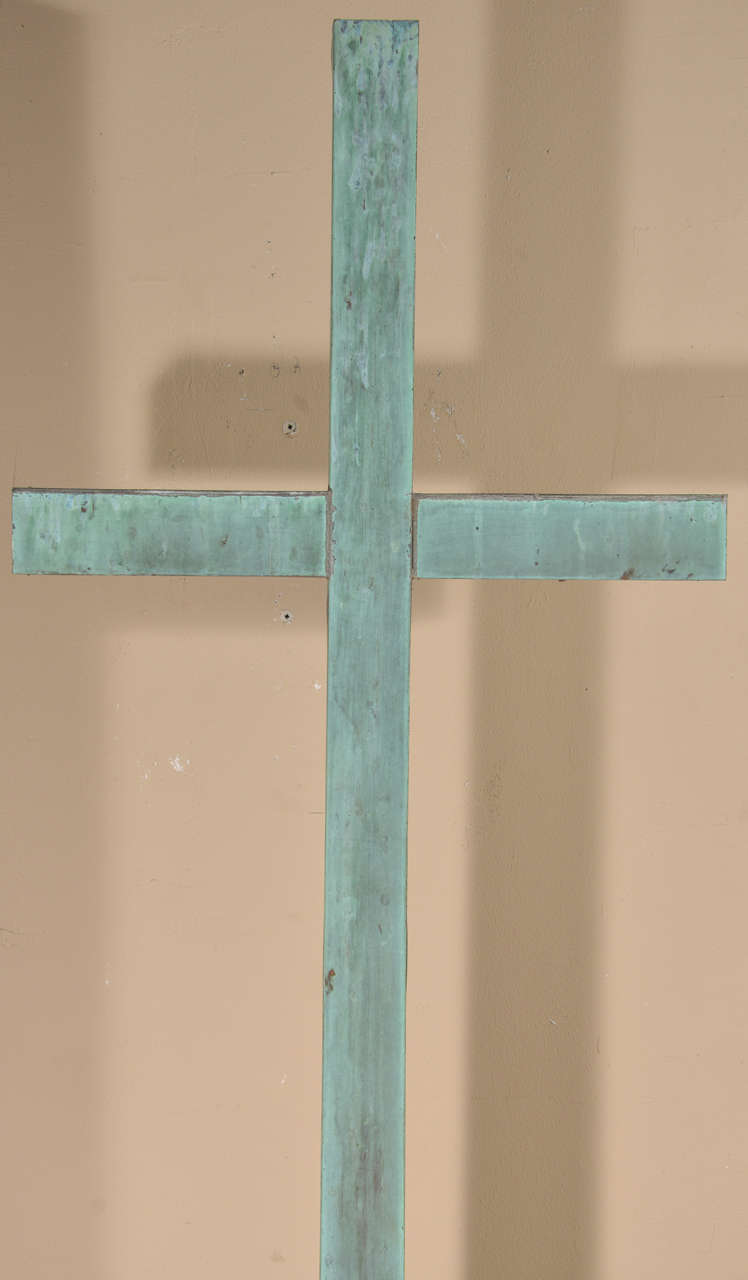 Large 19th c. Copper Cross at 1stDibs