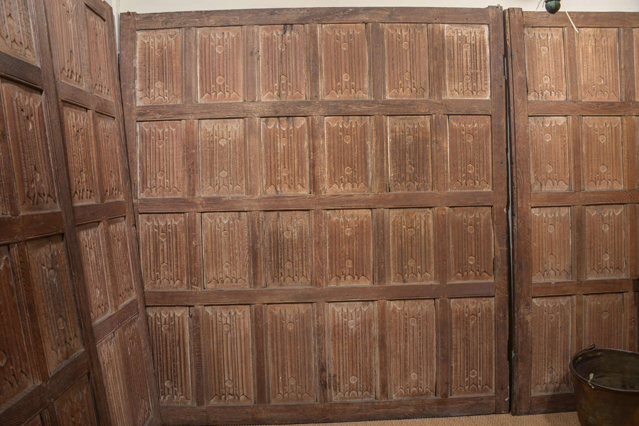 Set of Eleven 16th Century Carved Linenfold Wood Panels at 1stDibs ...