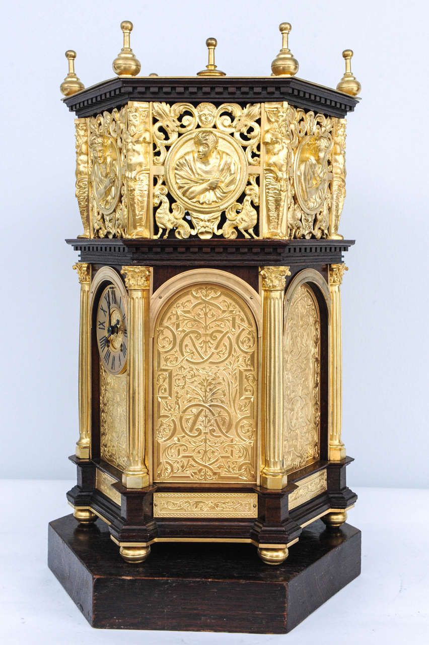An impressive French astronomical centerpiece table clock, circa 1880 ...