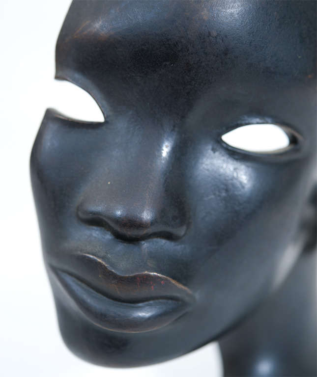 Hagenauer Bronze Mask Sculpture For Sale at 1stDibs