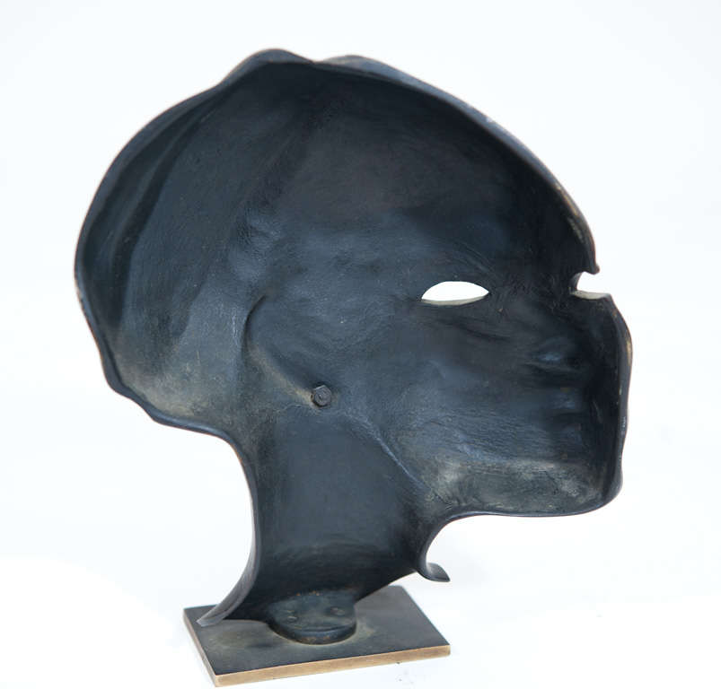 Hagenauer Bronze Mask Sculpture For Sale at 1stDibs