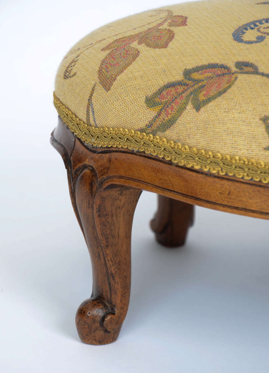 Mid 19th C. Victorian, FOOT STOOL, Walnut, English at 1stDibs
