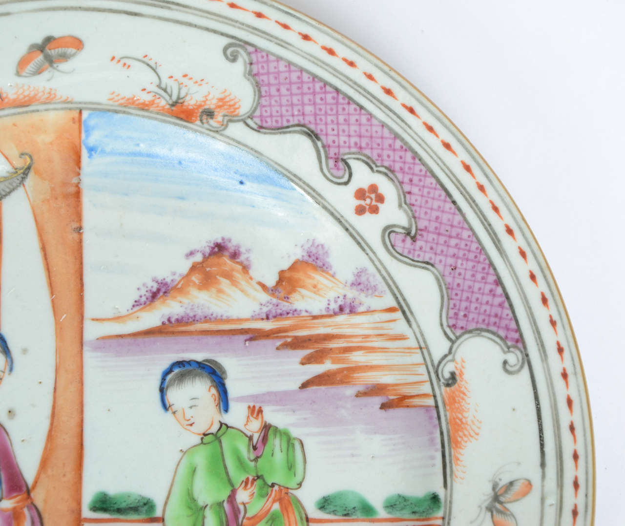 18th C. Chinese Porcelain, Famille Rose PLATE, Qing, Qianlong Period at ...