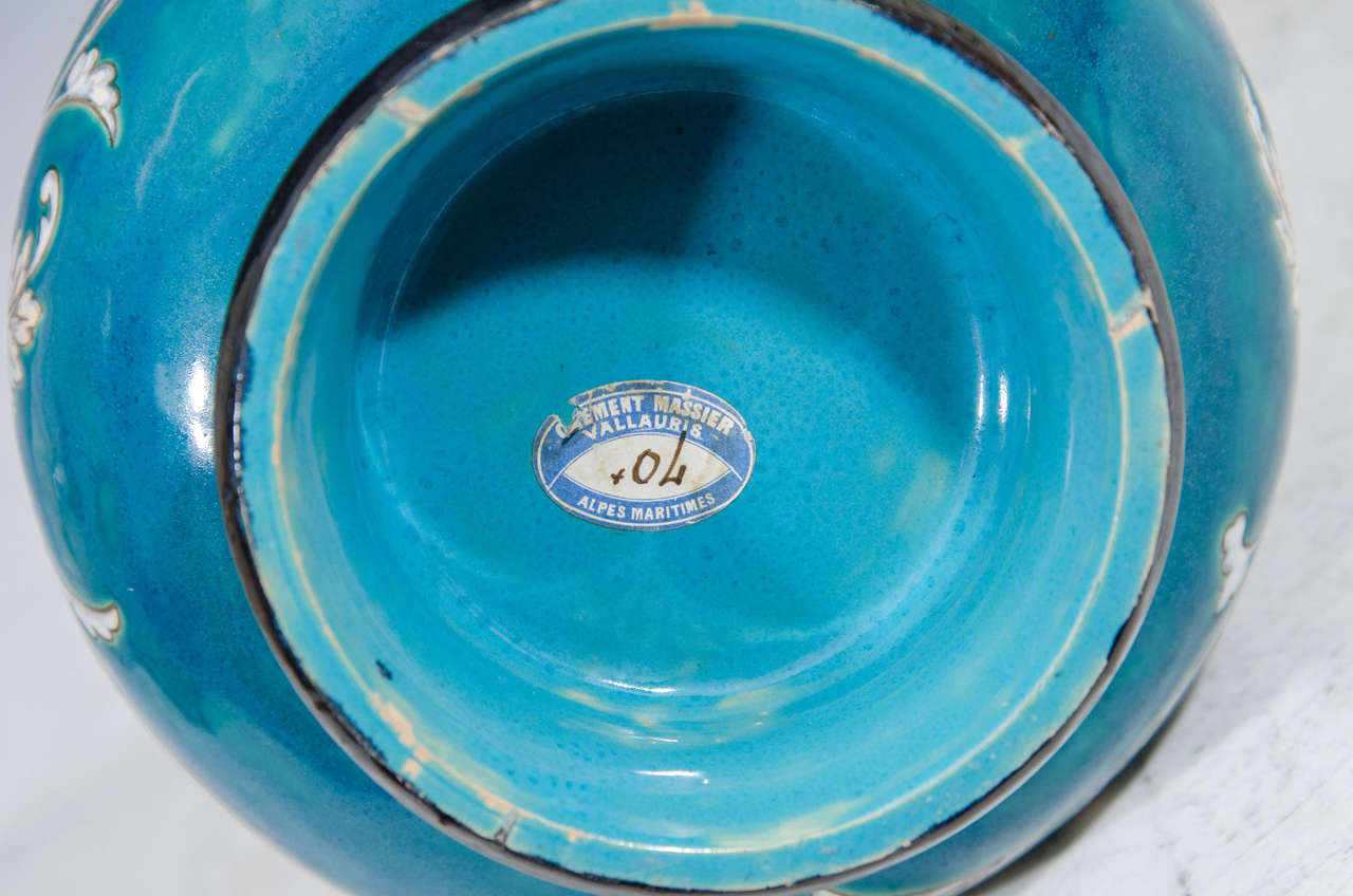 Clement Massier Pair of Art Nouveau Ceramic Vases at 1stdibs