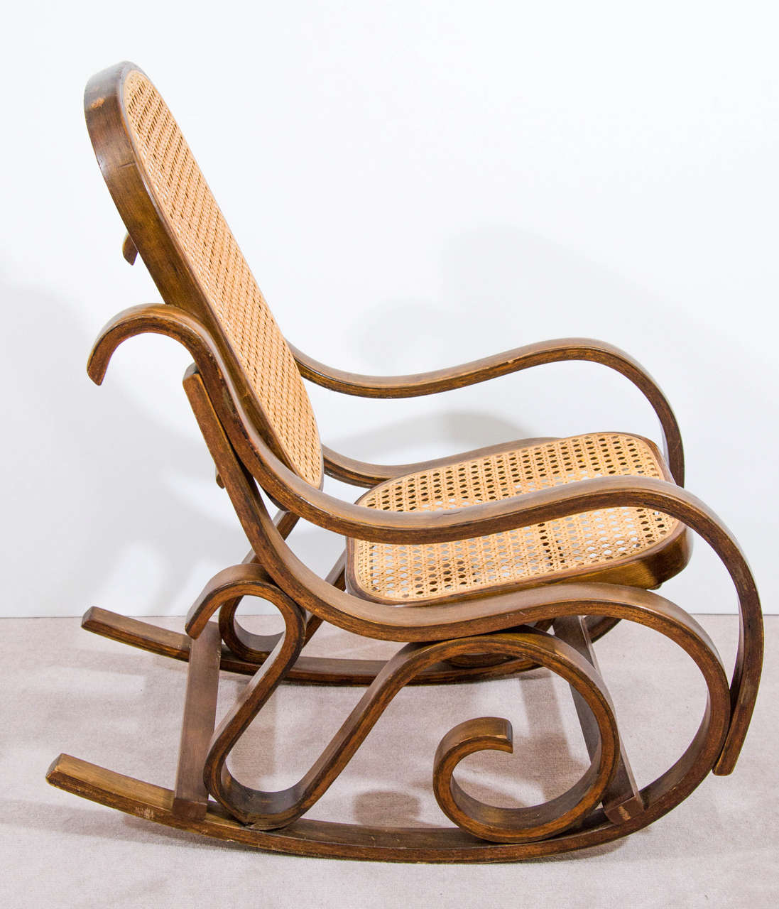Midcentury Child's Bentwood Rocking Chair at 1stDibs | bentwood rocker ...