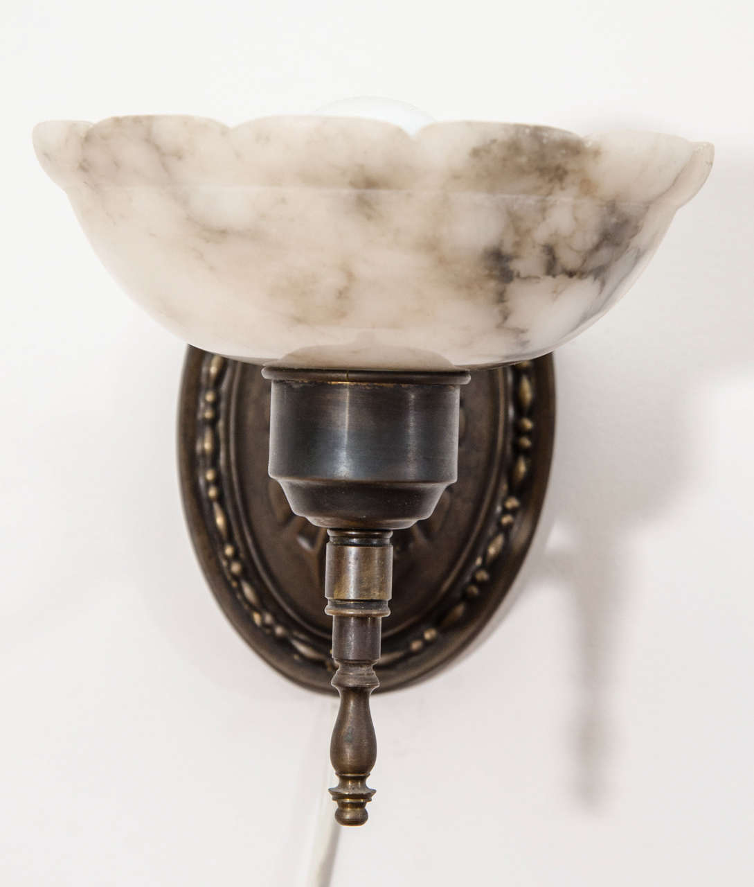 A Pair of Alabaster Sconces at 1stDibs