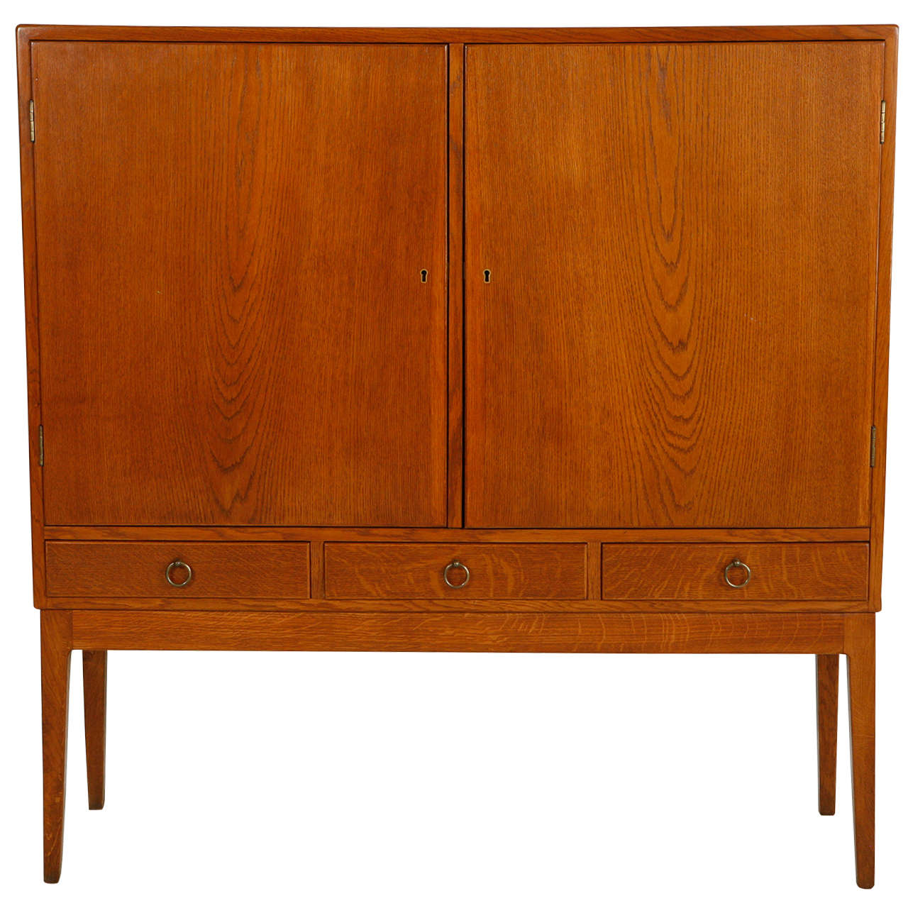 Mid Century Teak Buffet and Cabinet at 1stDibs