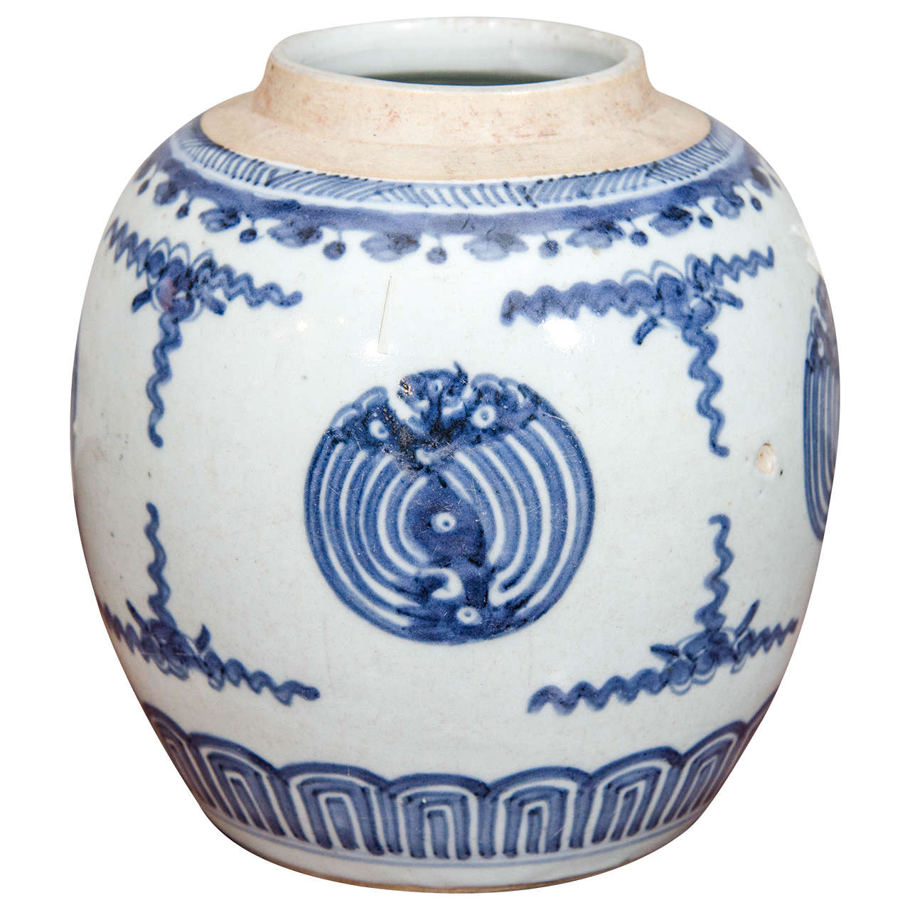 Blue and White Chinese Garden Stool at 1stDibs