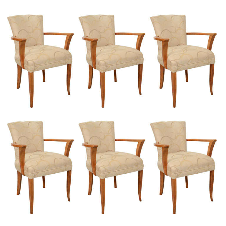 A Set of Six Bridge Chairs For Sale at 1stDibs