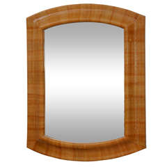 Snakeskin Mirror in the Manner of Karl Springer at 1stDibs