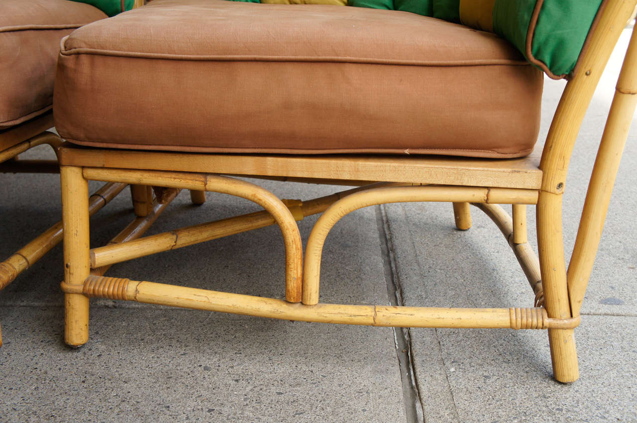 Sectional Bamboo Sofa by Ficks Reed at 1stDibs | bamboo sectional sofa ...