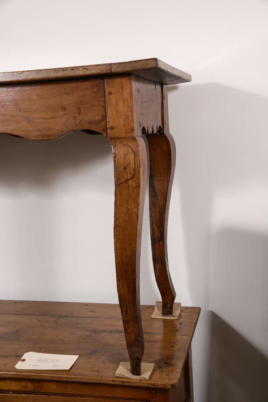 19th Century French Narrow Cherry Sofa Table/Server at 1stDibs