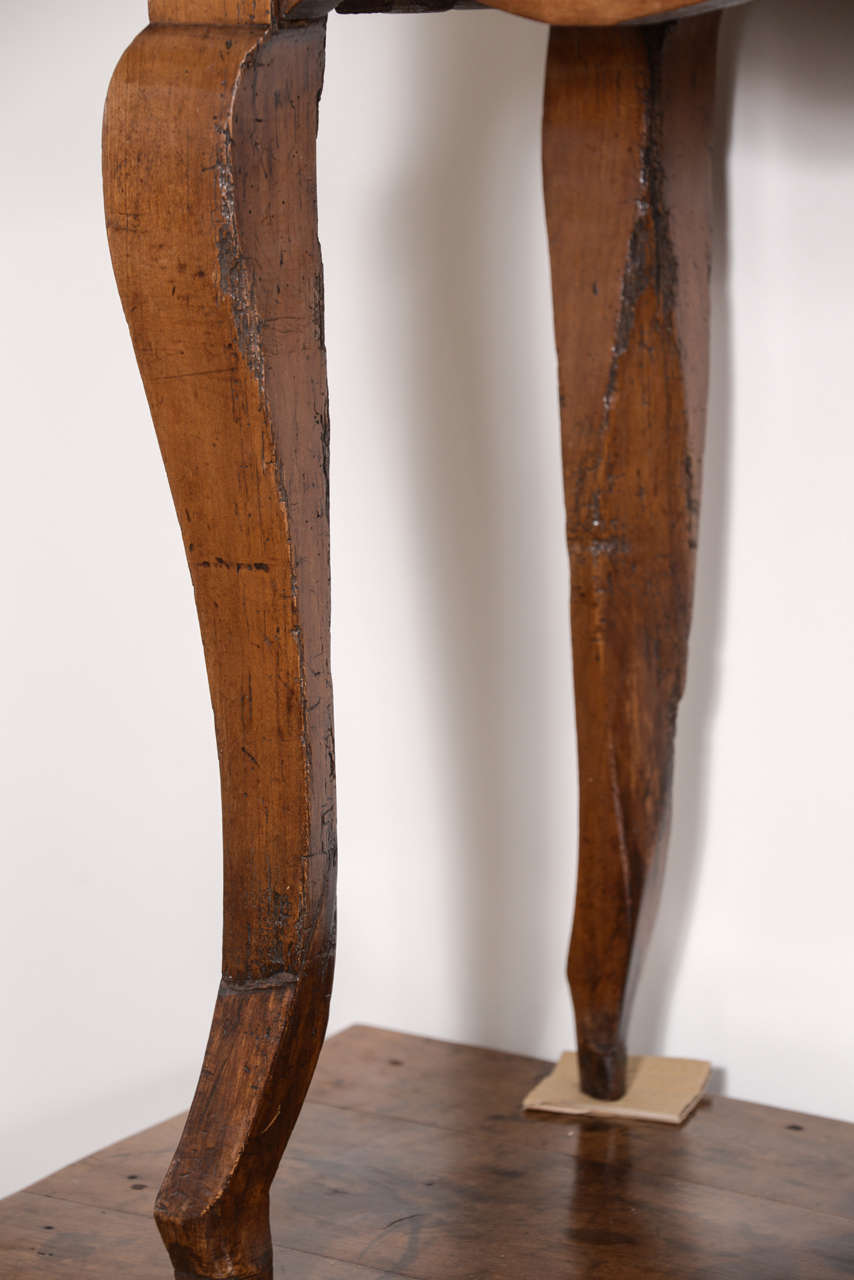 19th Century French Narrow Cherry Sofa Table/Server at 1stDibs