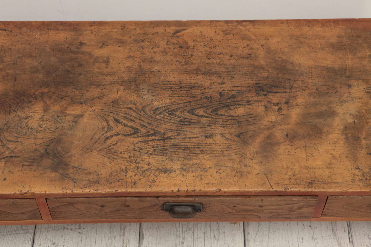 Three Drawer Low Japanese Writing Table at 1stDibs | japanese writing ...