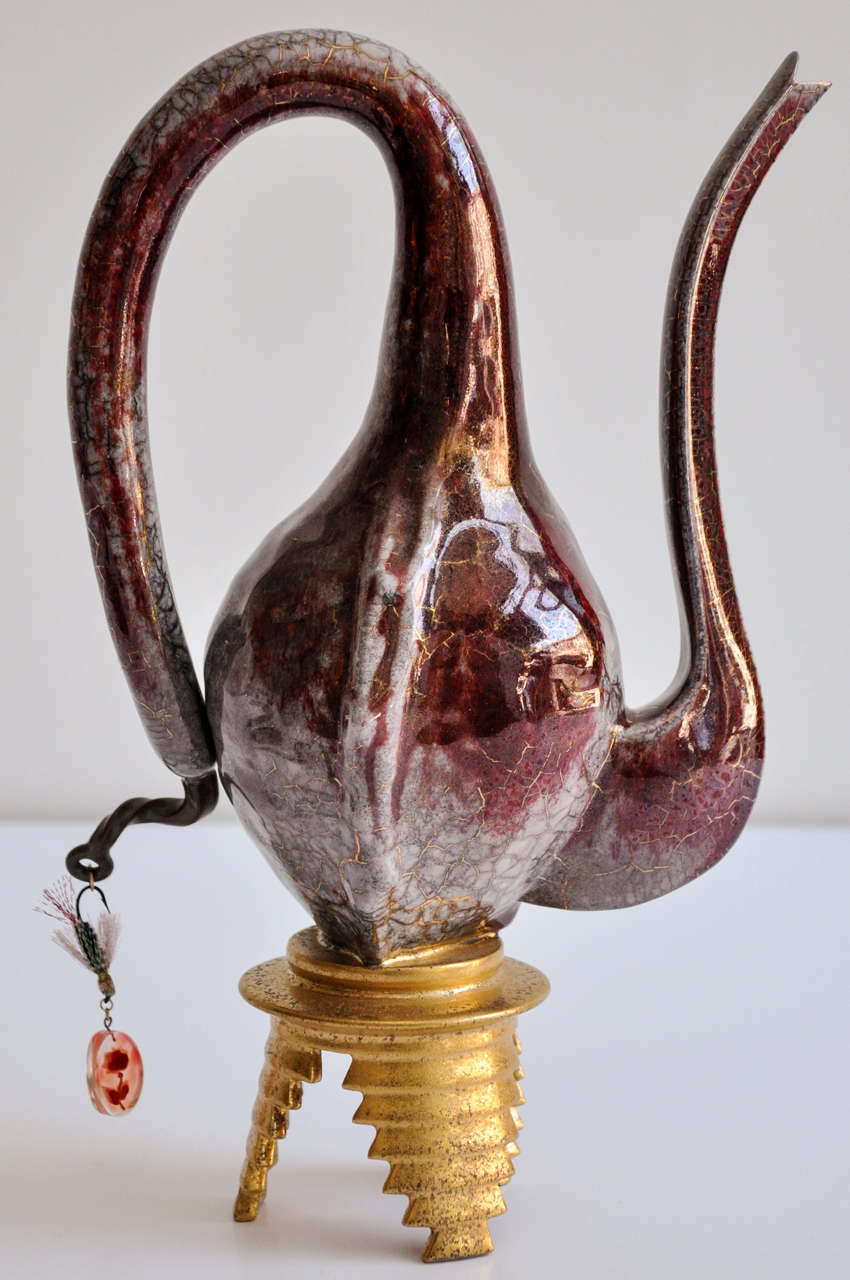 Porcelain "Mystery" Ewer by Ceramic Artist Adrian Saxe, 1997 For Sale ...