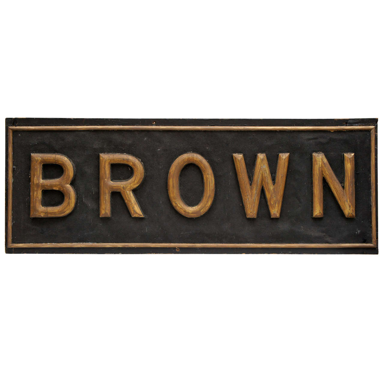 Large "Brown" Advertising Sign For Sale at 1stDibs