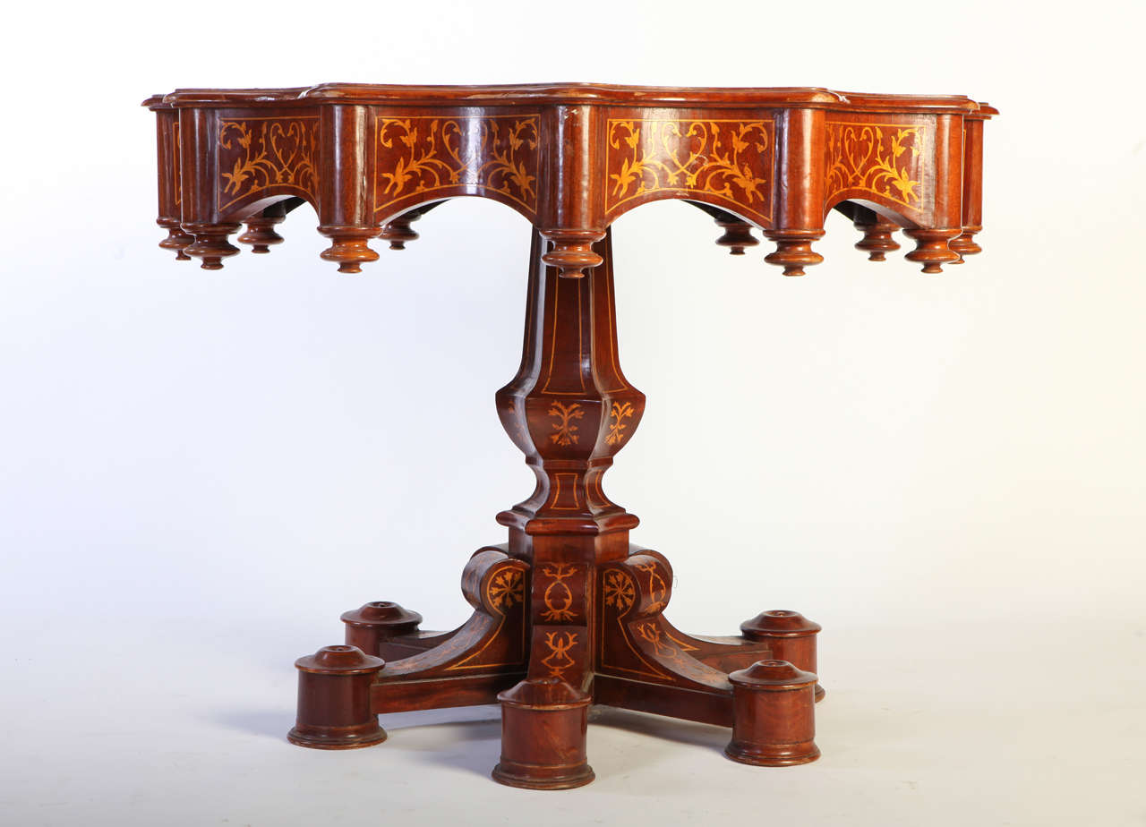 Fine 19th Century Italian Inlaid Center Table For Sale at 1stDibs ...