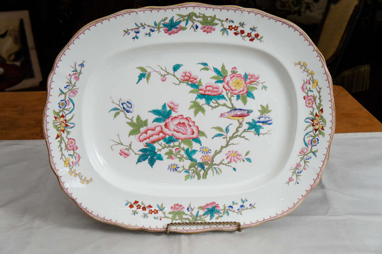 Large Minton Porcelain Platter For Sale at 1stDibs