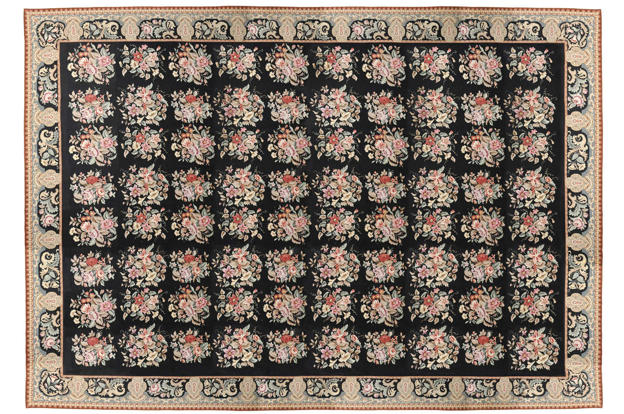 Fine Needlepoint Rug For Sale at 1stDibs