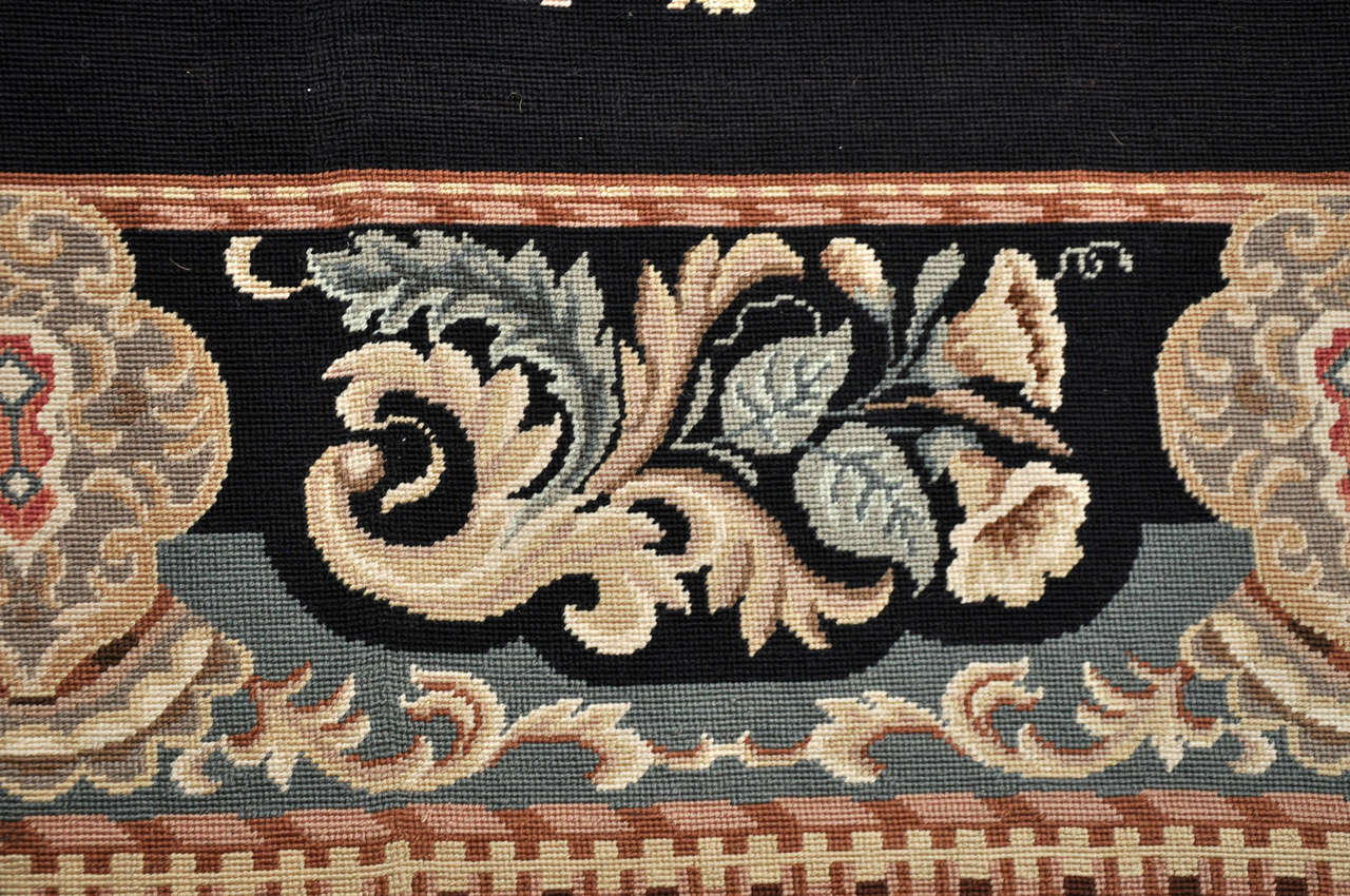 Fine Needlepoint Rug For Sale at 1stDibs