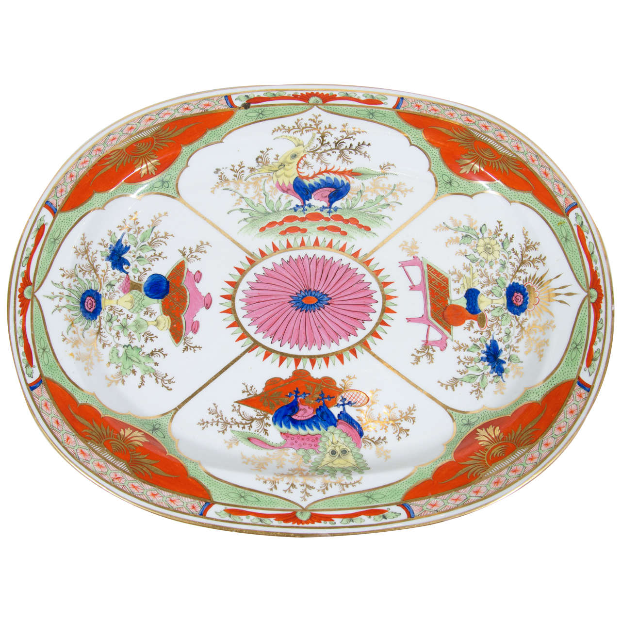 Chamberlain's Worcester Bengal Tiger Platter at 1stDibs