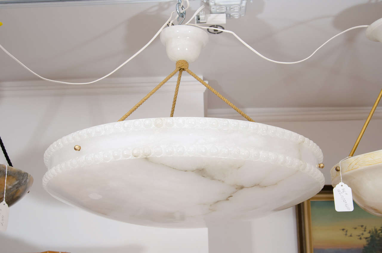 Alabaster Light Fixture at 1stDibs
