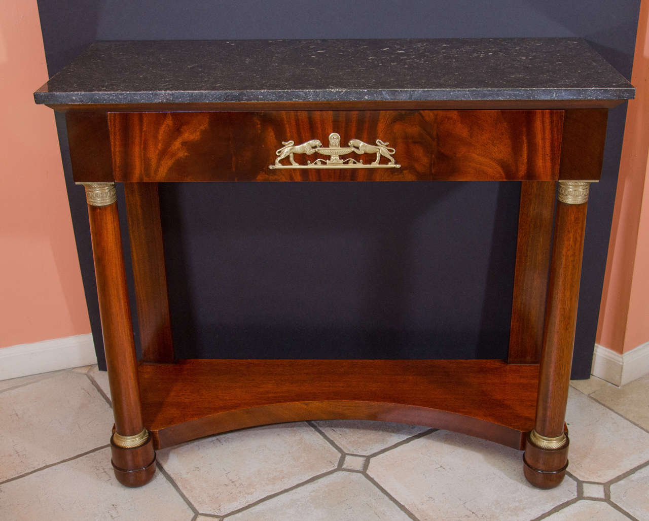 Pair of French Empire Consoles at 1stDibs