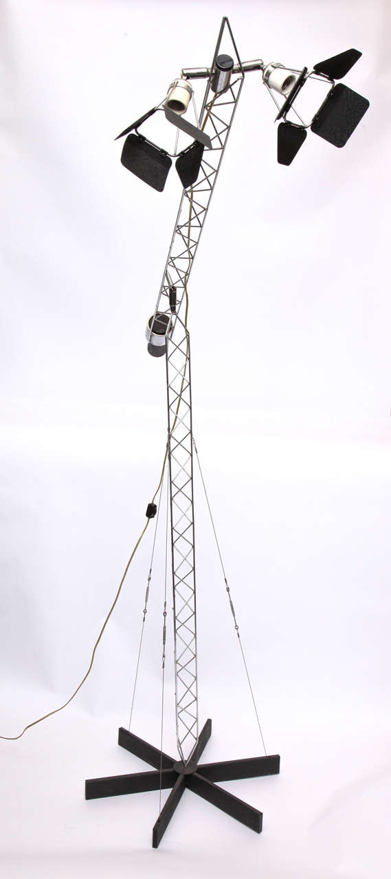 1970s Architectural Boom Floor Lamp by Curtis Jere at 1stDibs