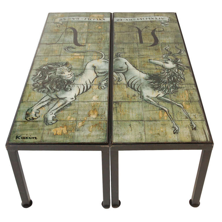 Custom-Made Steel Low Table by Luten Clarey Stern For Sale at 1stDibs