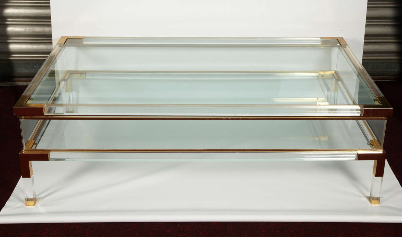 1980s Plexiglass Showcase Coffee Table at 1stDibs