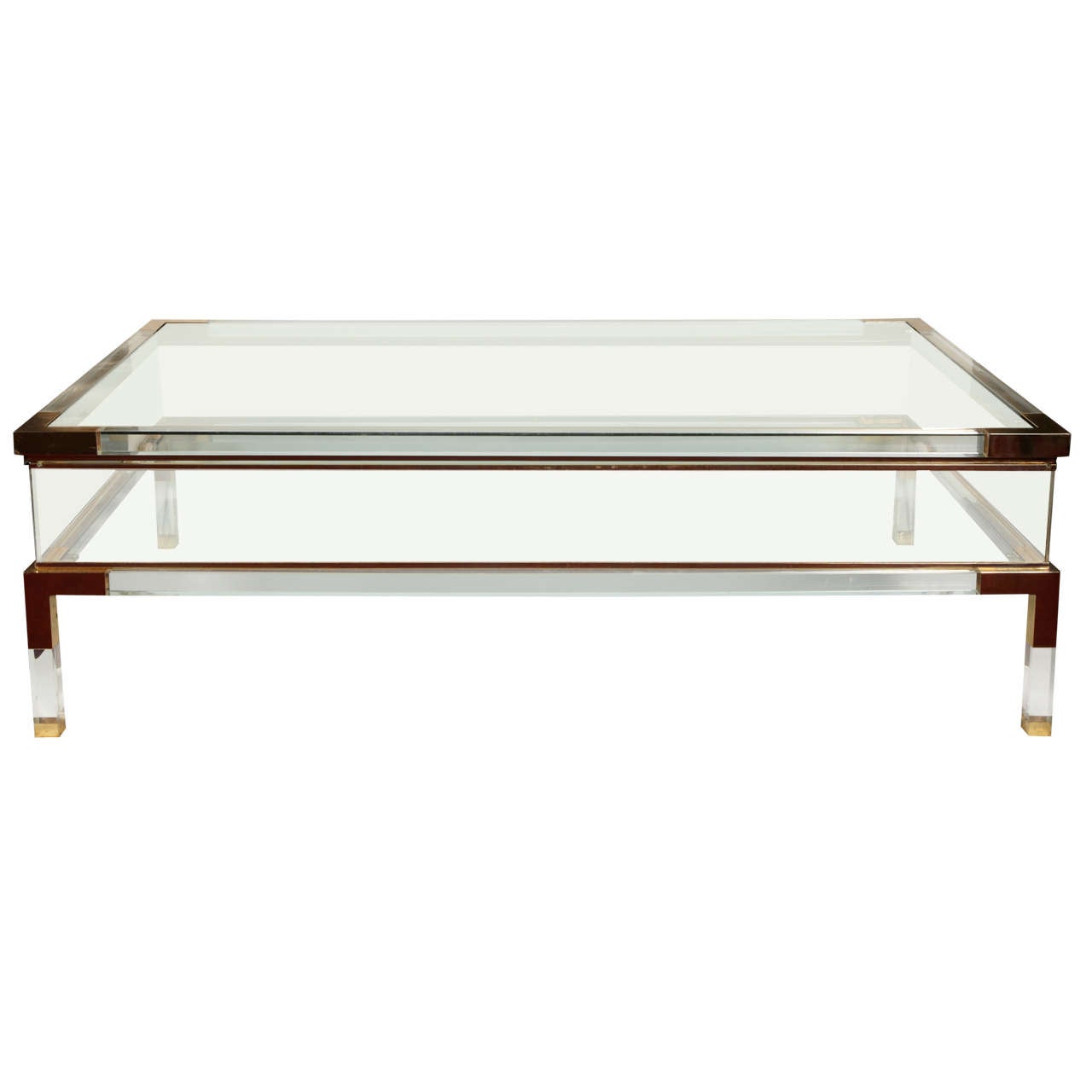 1980s Plexiglass Showcase Coffee Table at 1stDibs