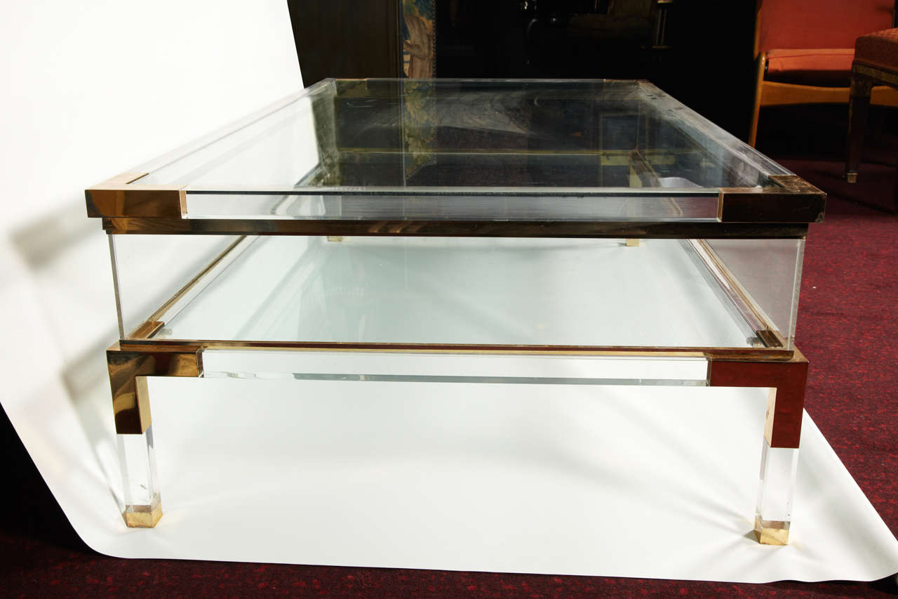 1980s Plexiglass Showcase Coffee Table at 1stDibs