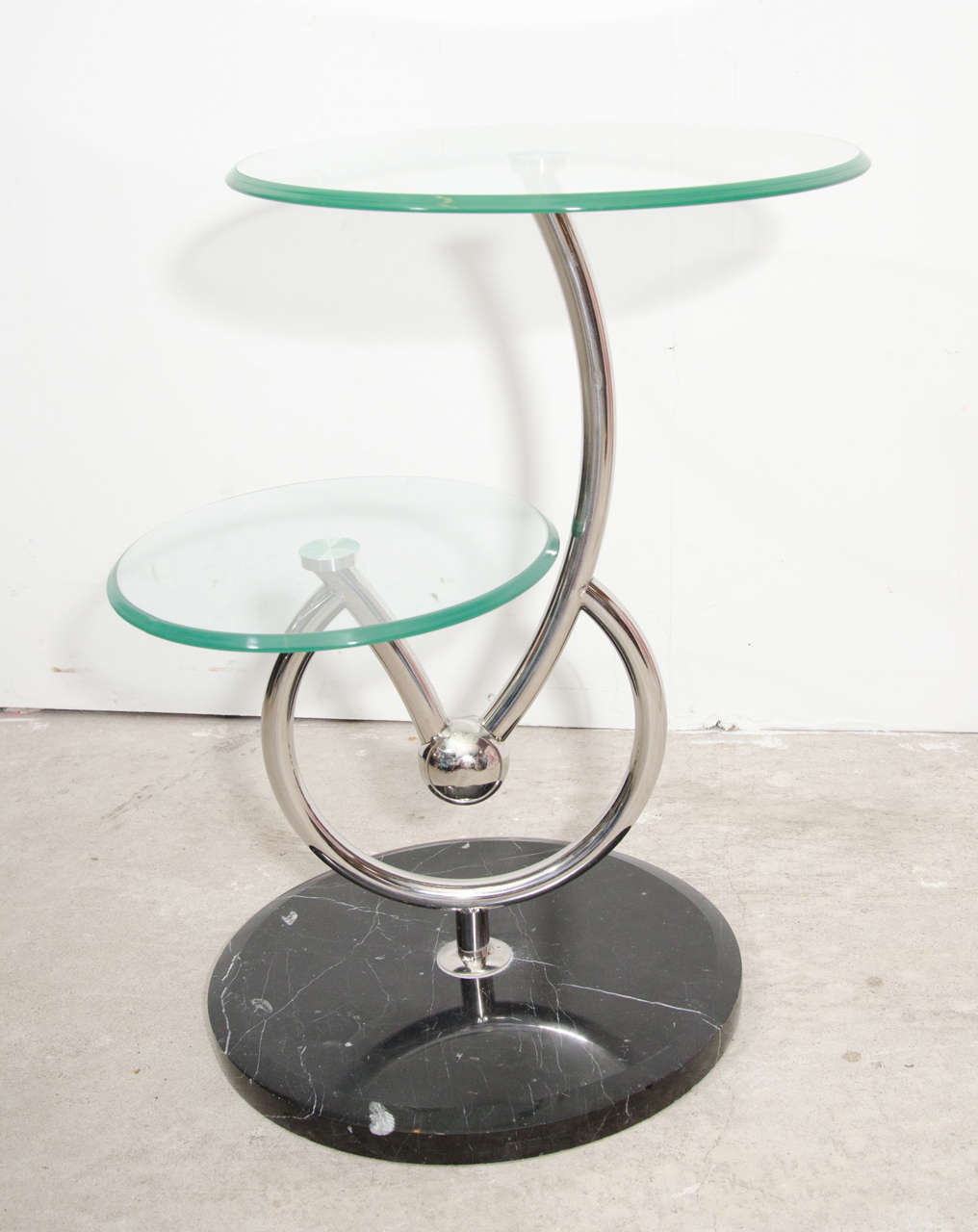 Modern Two Tier Side Table For Sale at 1stDibs