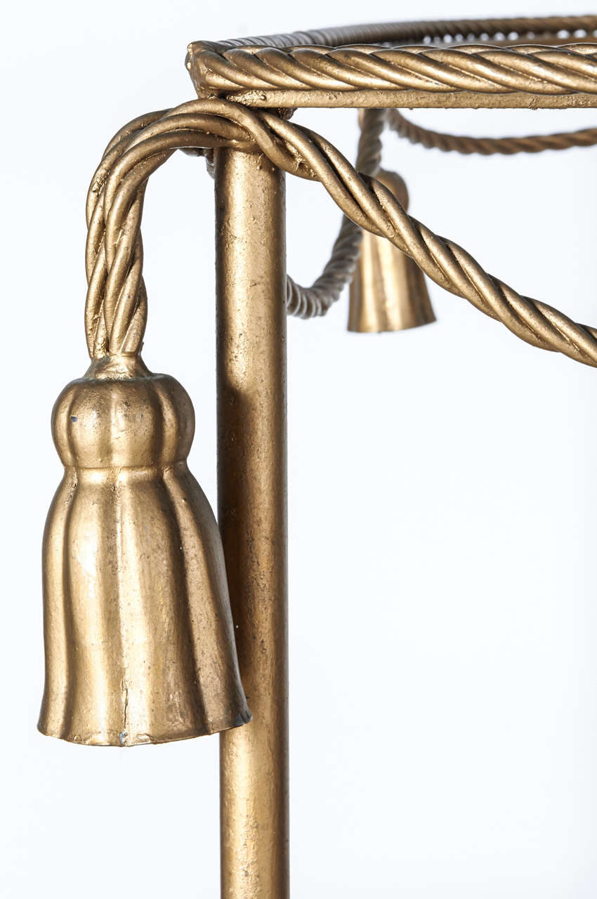 Italian Rope and Tassel Bar Cart at 1stDibs