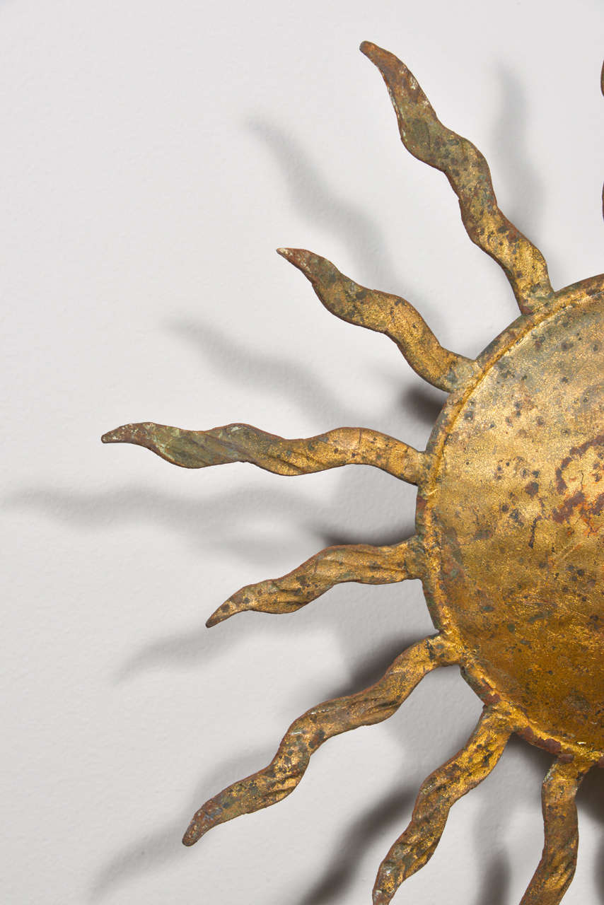 1940's Italian Sun Sconces For Sale at 1stDibs