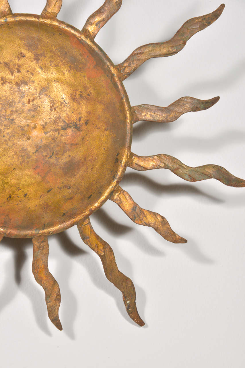 1940's Italian Sun Sconces For Sale at 1stDibs