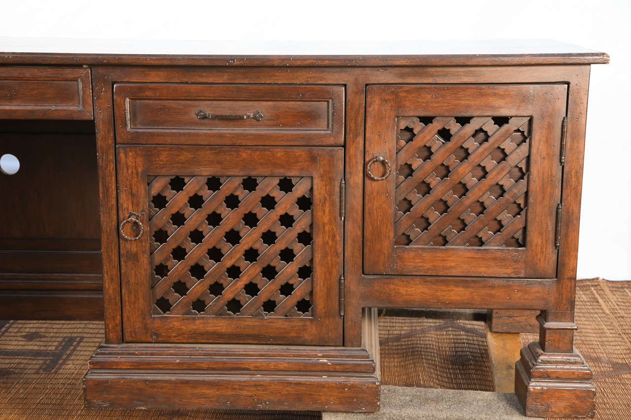 Moroccan Handcrafted Desk, Vanity or Dresser With Moorish Star Designs ...