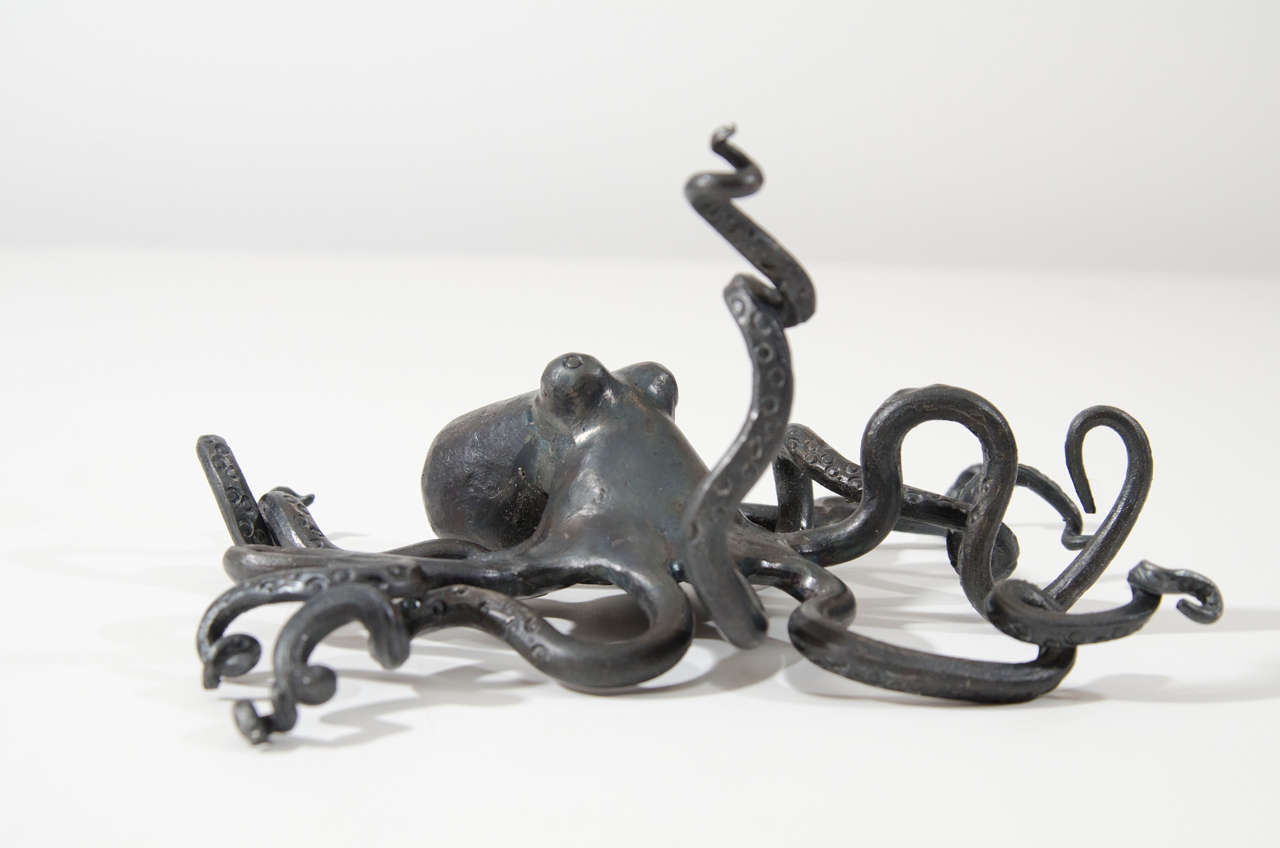 A Studio-made Patinated Steel "Octopus" at 1stDibs