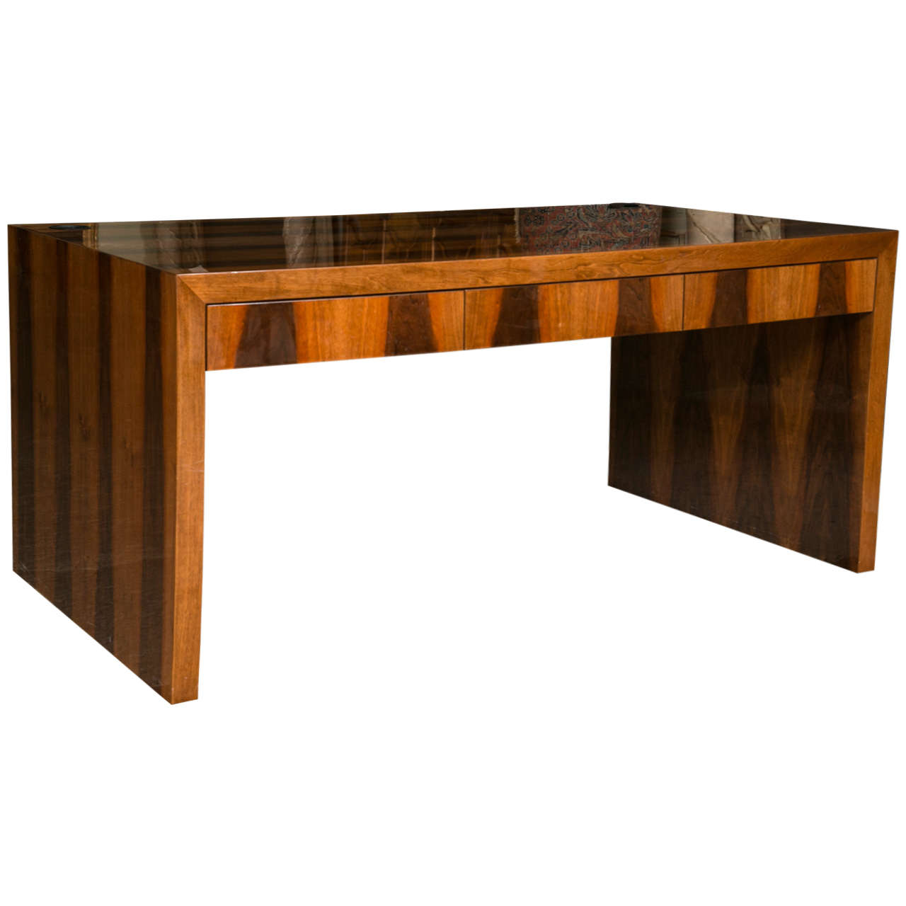 Art Deco Style Macassar Ebony Desk at 1stDibs