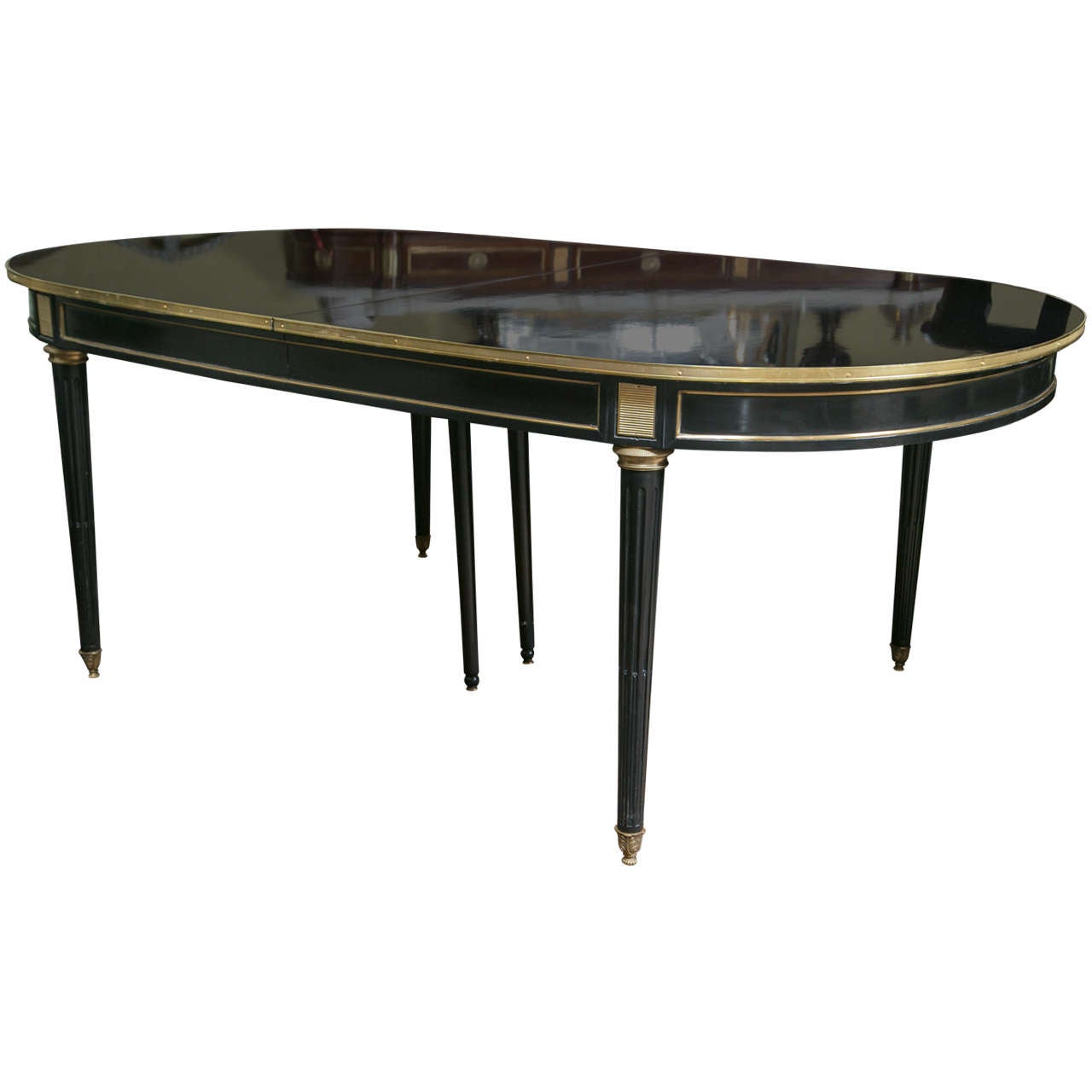Ebonized Louis XVI Style Dining Table by Jansen at 1stDibs