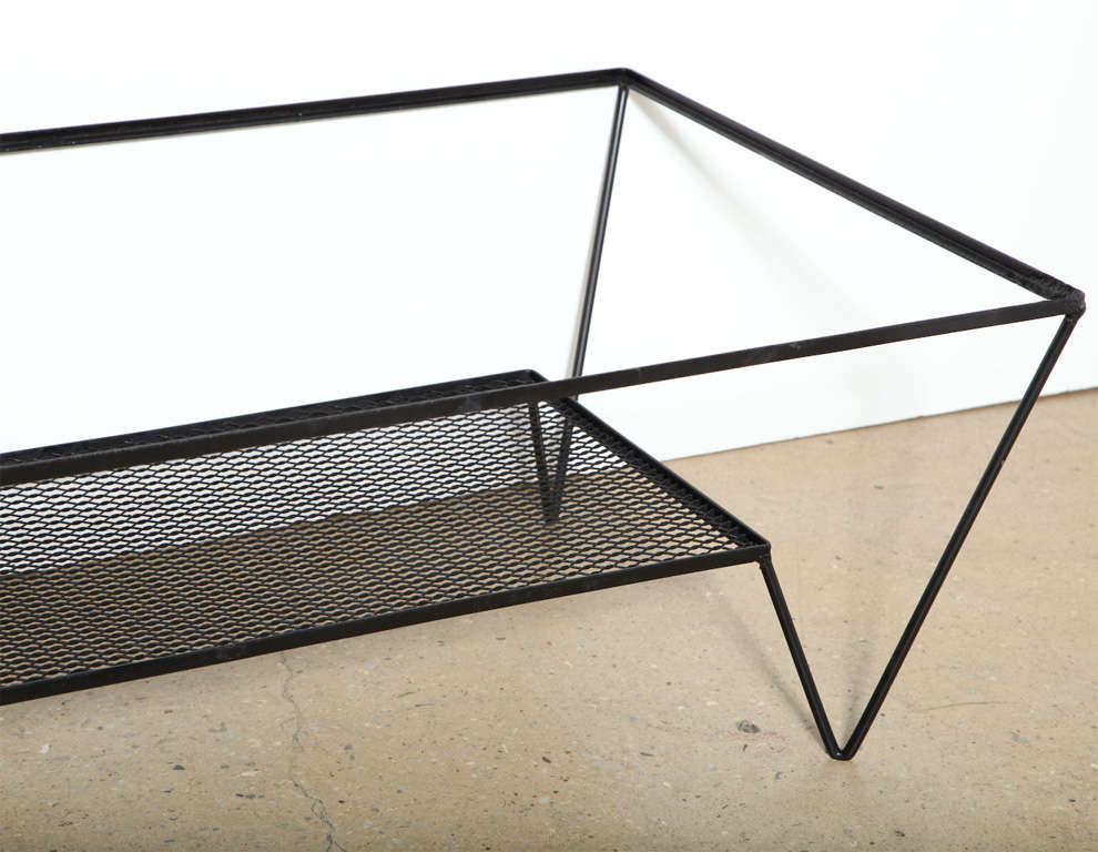 Frederick Weinberg Wrought Iron Coffee Table at 1stDibs