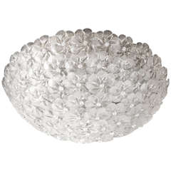 Modernist Venini Dome-Form Glass Flower Fixture at 1stDibs