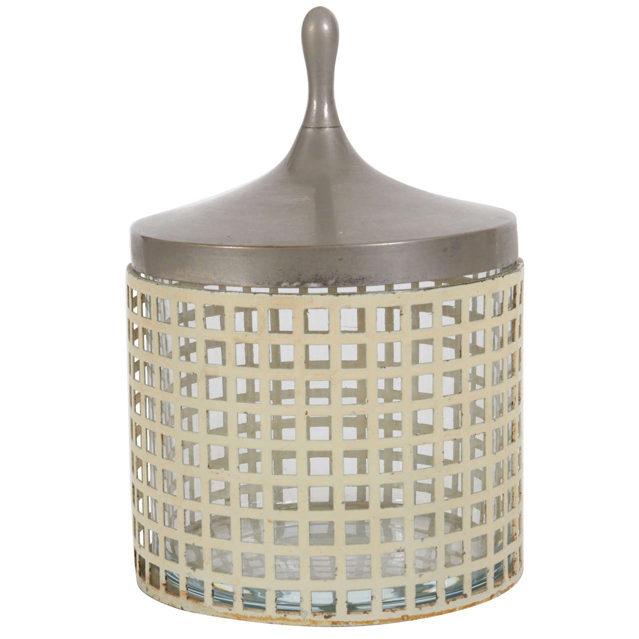 Josef Hoffmann, Wiener Werkstätte "Gitterwerk" Covered Sweets Jar ...