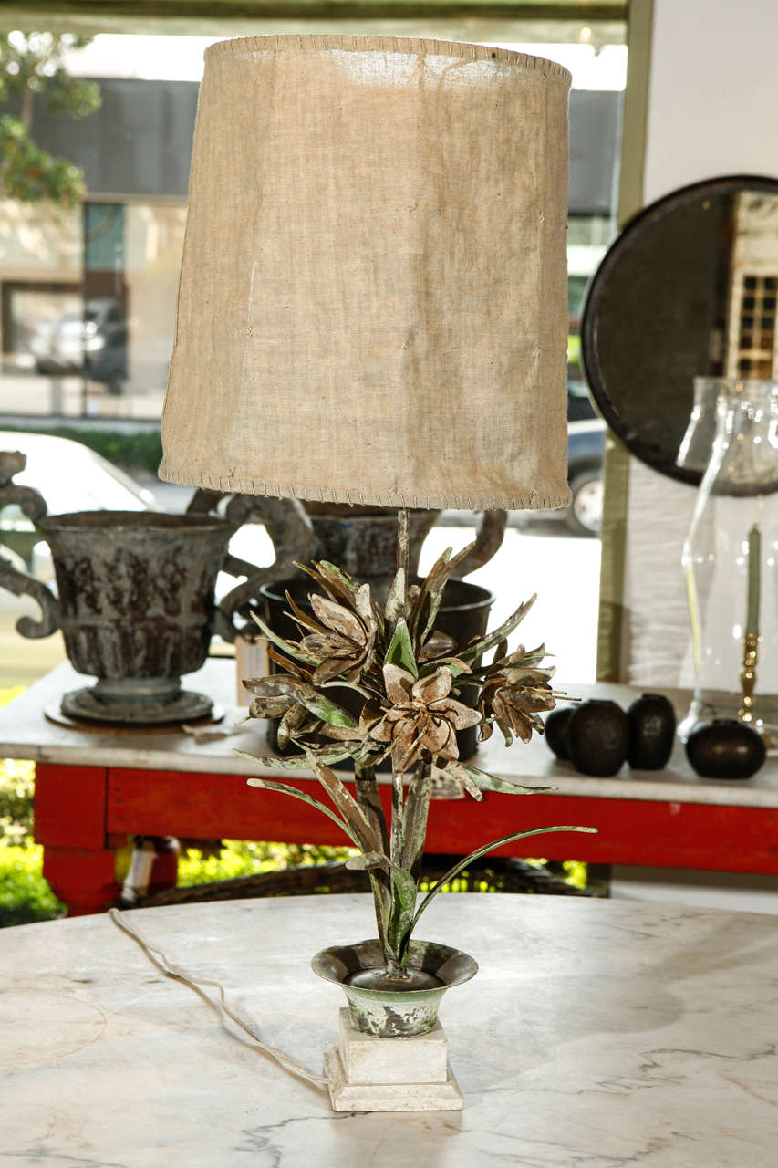 Vintage Tole Lamp at 1stDibs