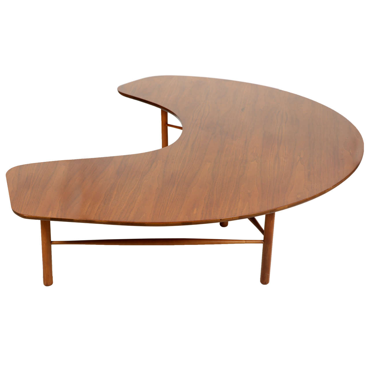 Greta Grossman Crescent Shaped Coffee Table at 1stDibs