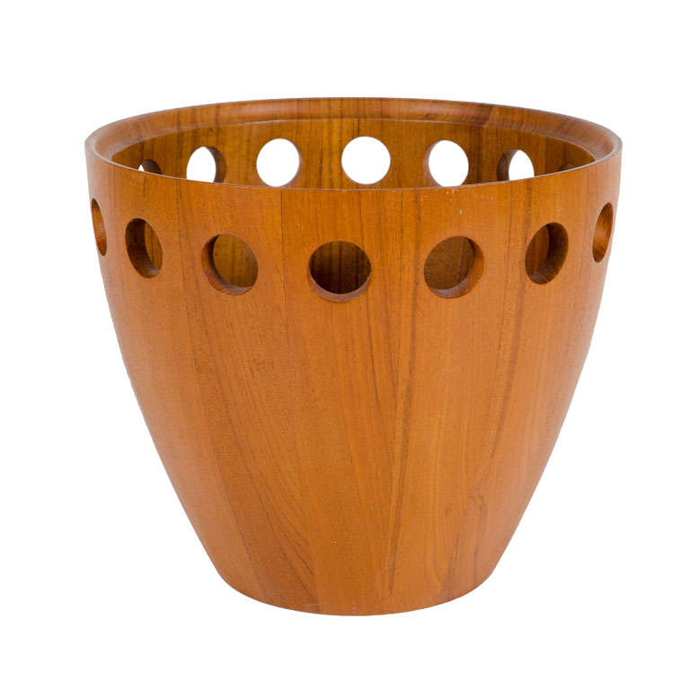 Dining & Serving Wood Bowl with Pierced Edges Fruit Bowl Home & Living ...