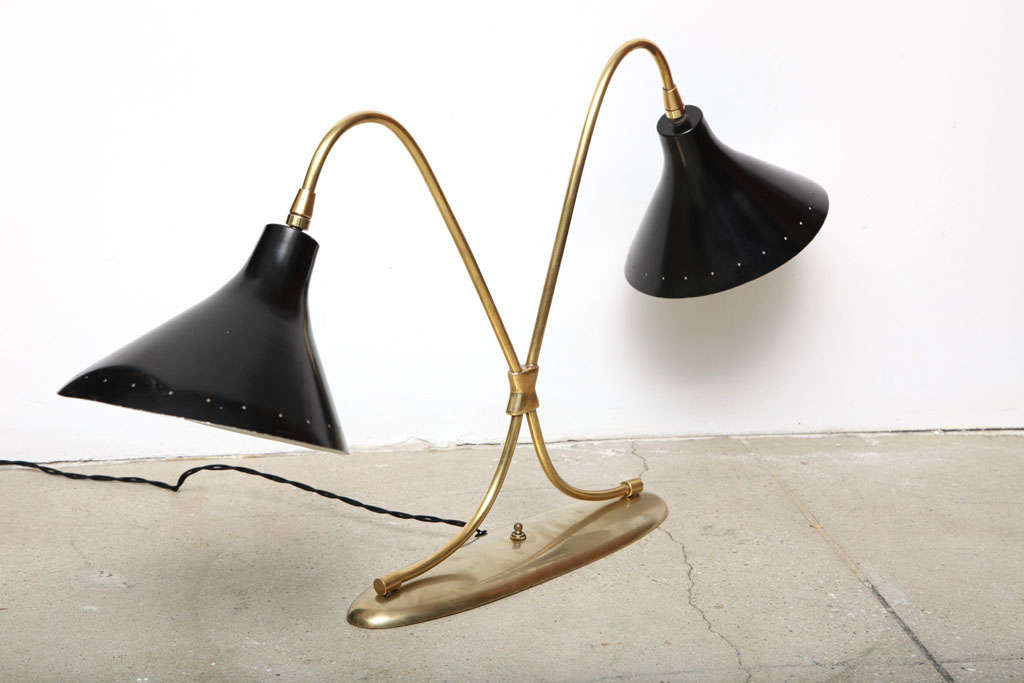 Double Shade Desk Lamp at 1stDibs