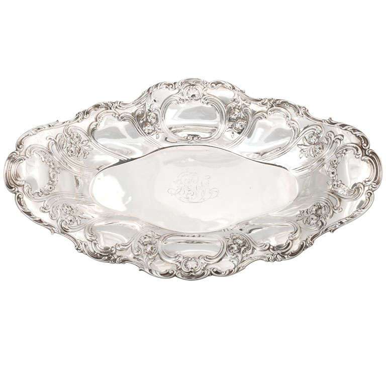 Sterling Silver "Chantilly" Condiments/Bread Tray at 1stDibs