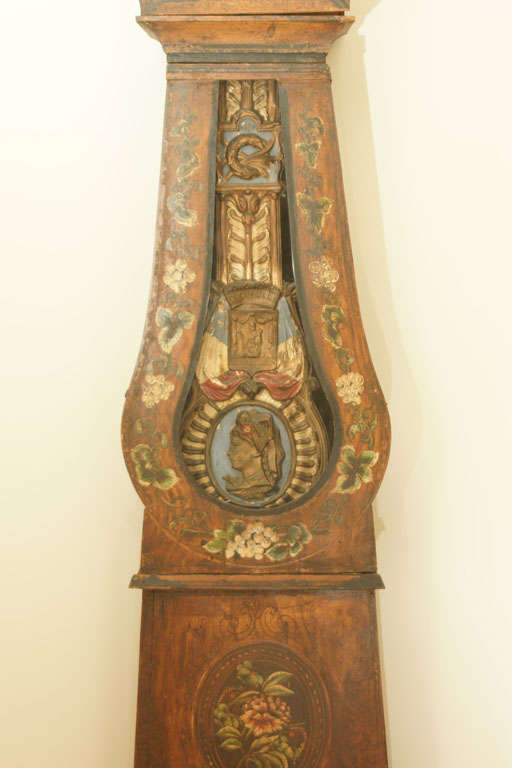 Mid 19thC. French Provincial Louis XV Style Morbier Case Clock For Sale ...